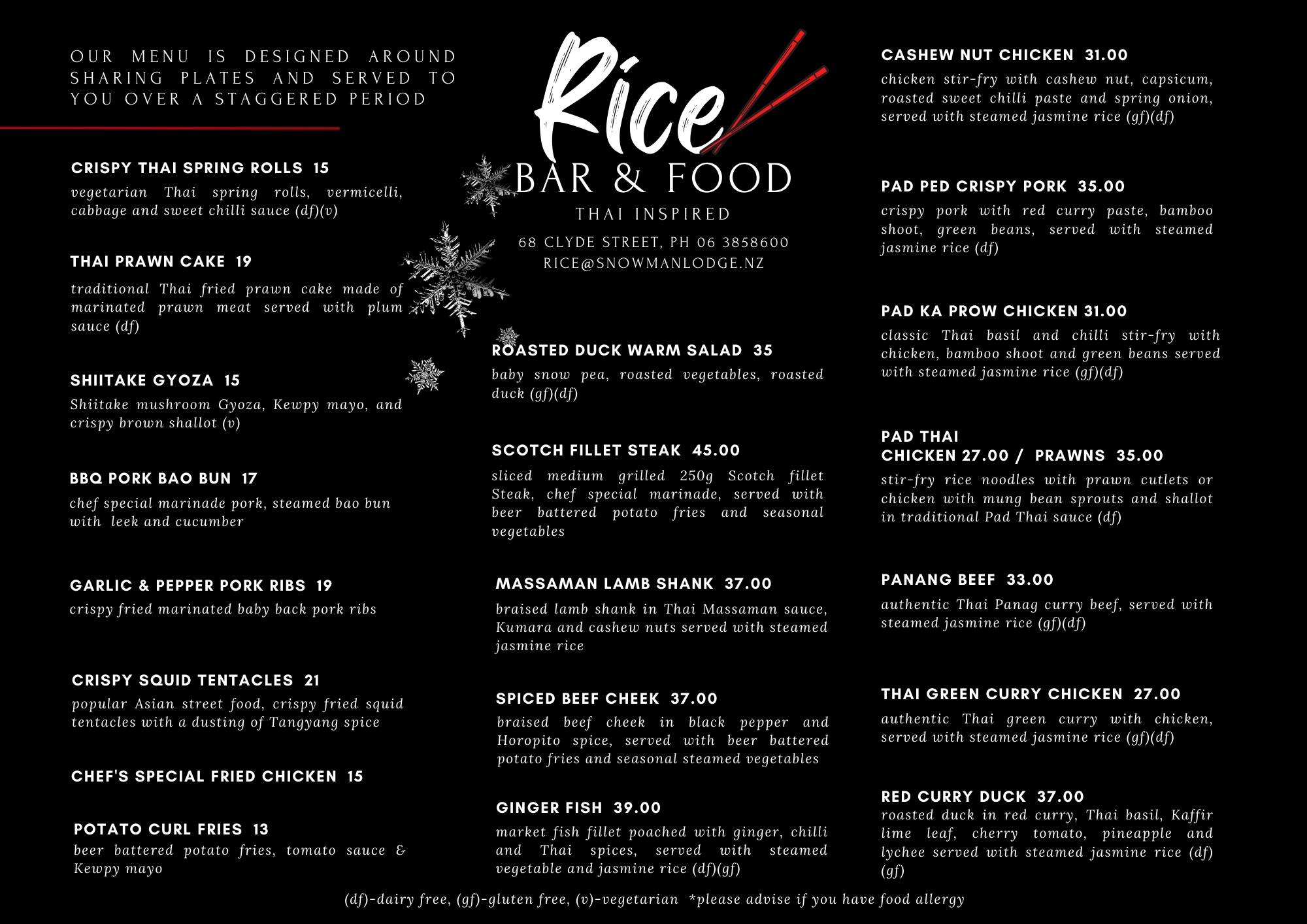 Rice Bar & Food | Eat Drink Shop | Visit Ruapehu